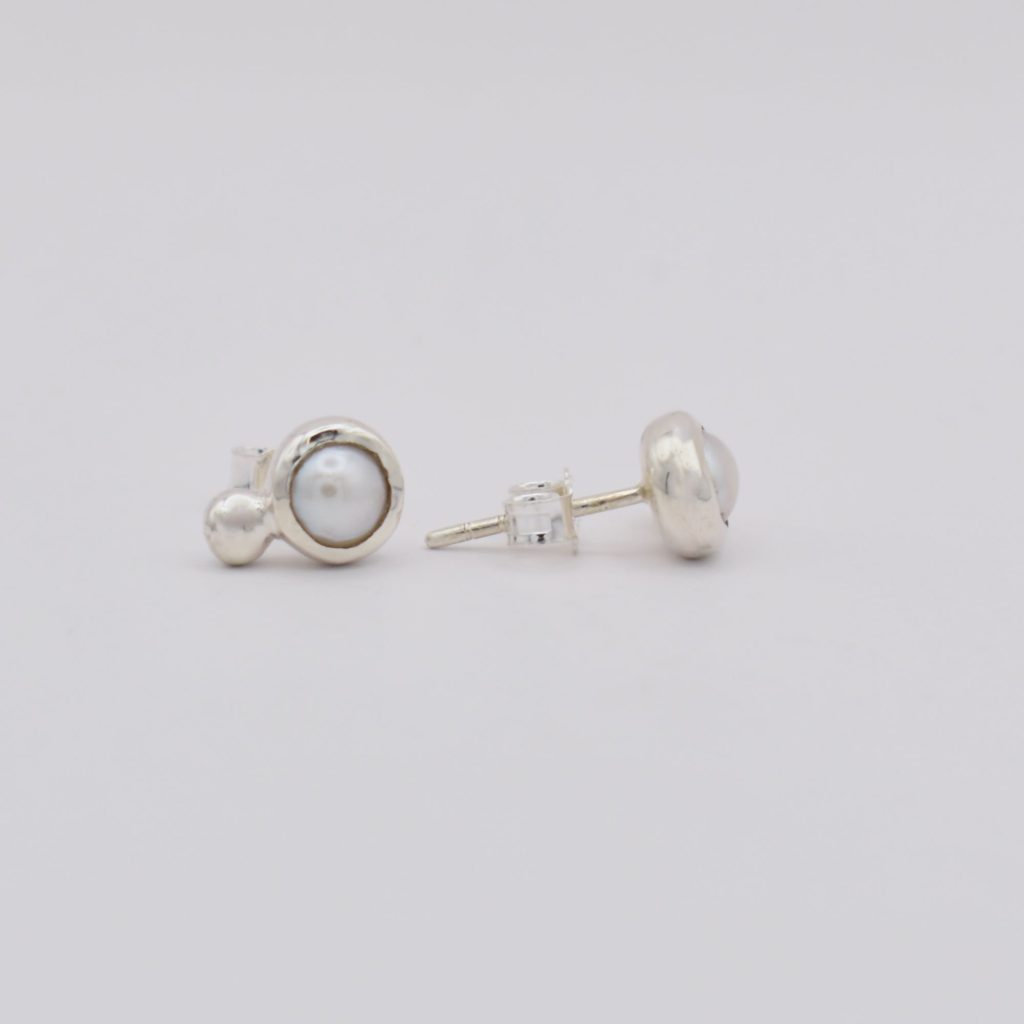 Bubble Pearl Studs - Kinkel Jewellery